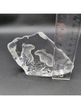 Mats Jonasson | Accents | Mats Jonasson Crystal Chipmunks Paperweight ...